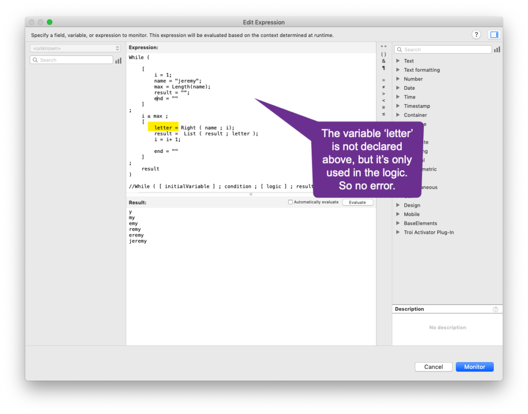 FileMaker 18: Exploring all the While() » Proof+Geist