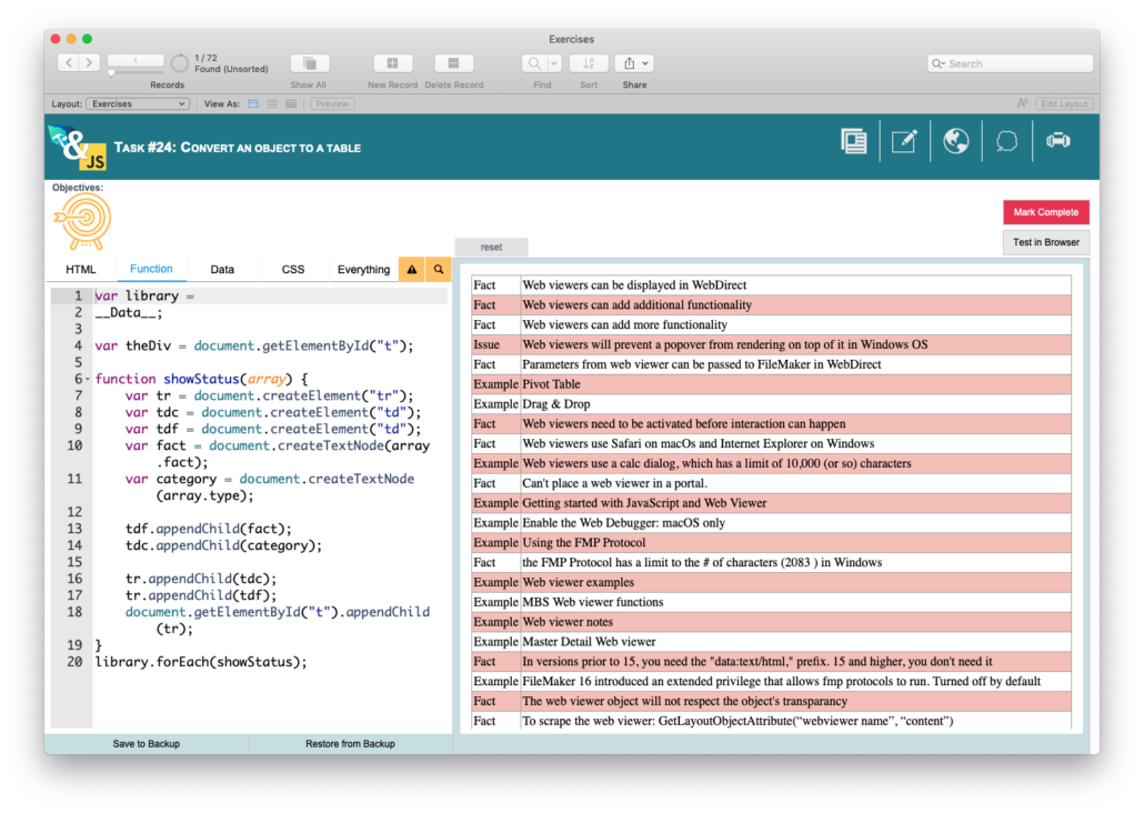 The Filemaker And Javascript Training Session Redone Proofgeist 0808